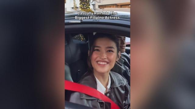 Liza Soberano rides in style as Daniel Mac interviews her in red Ferrari