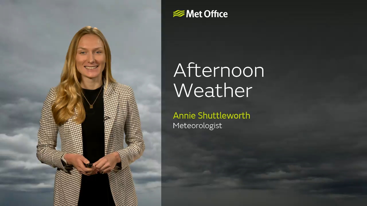 Met Office Wednesday afternoon weather forecast 26/11/2025