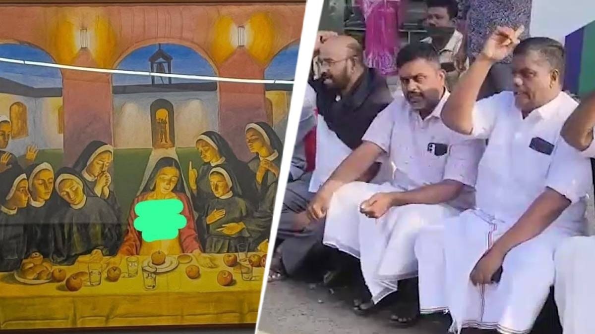 Disrespect to Christ's Last Supper? Kochi exhibition shut after artwork ...