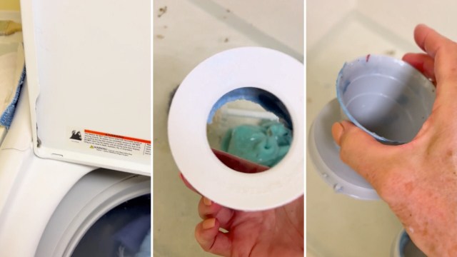 Woman breaks open washing machine to show damaging side effects of ...