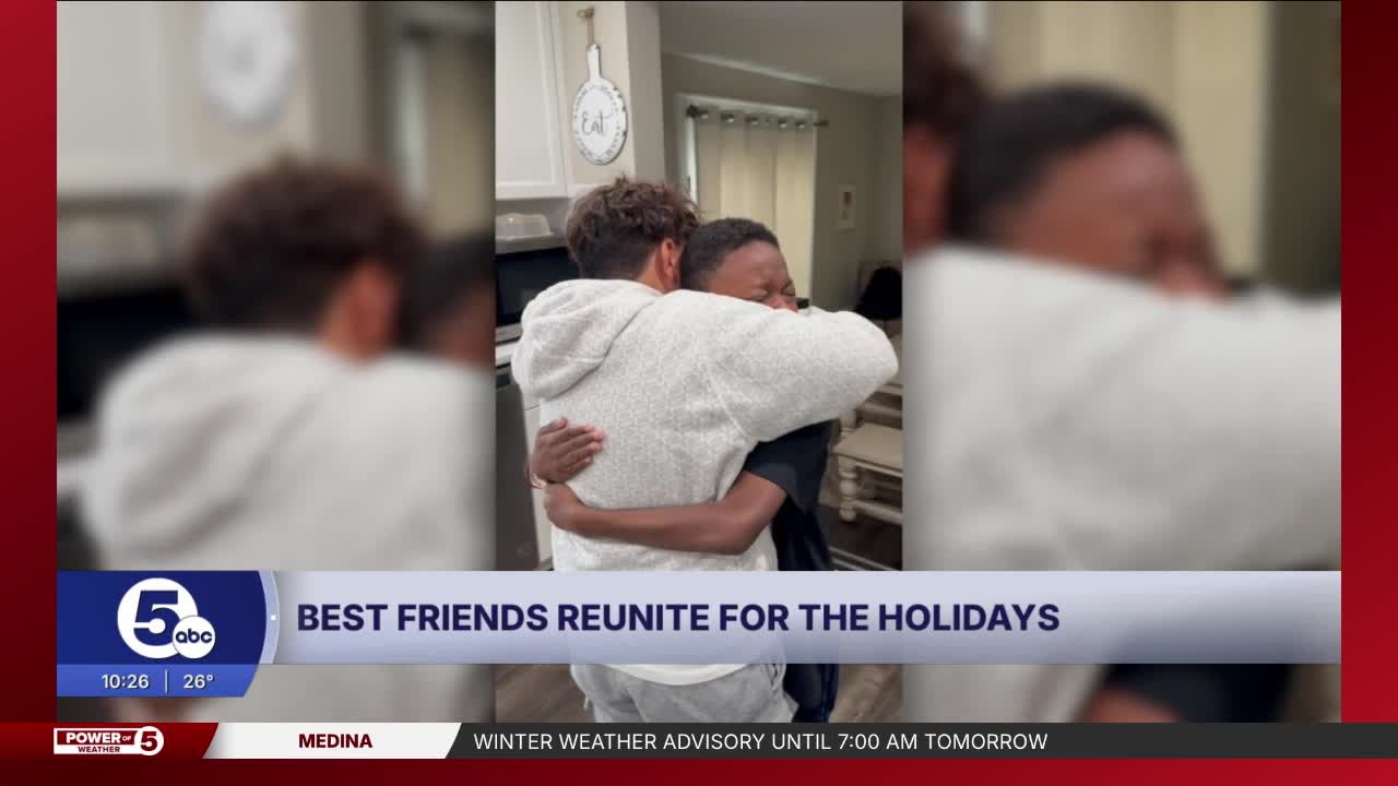 Surprise reunion between two Ohio best friends goes viral