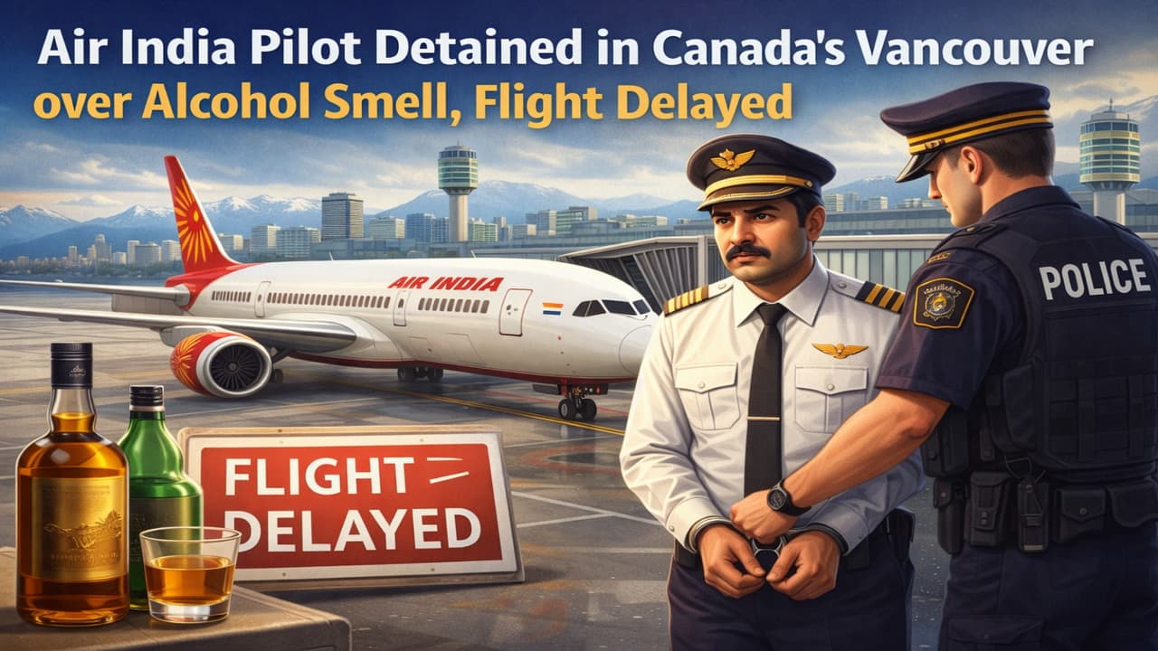 Air India pilot detained in Canada's Vancouver over alcohol smell ...