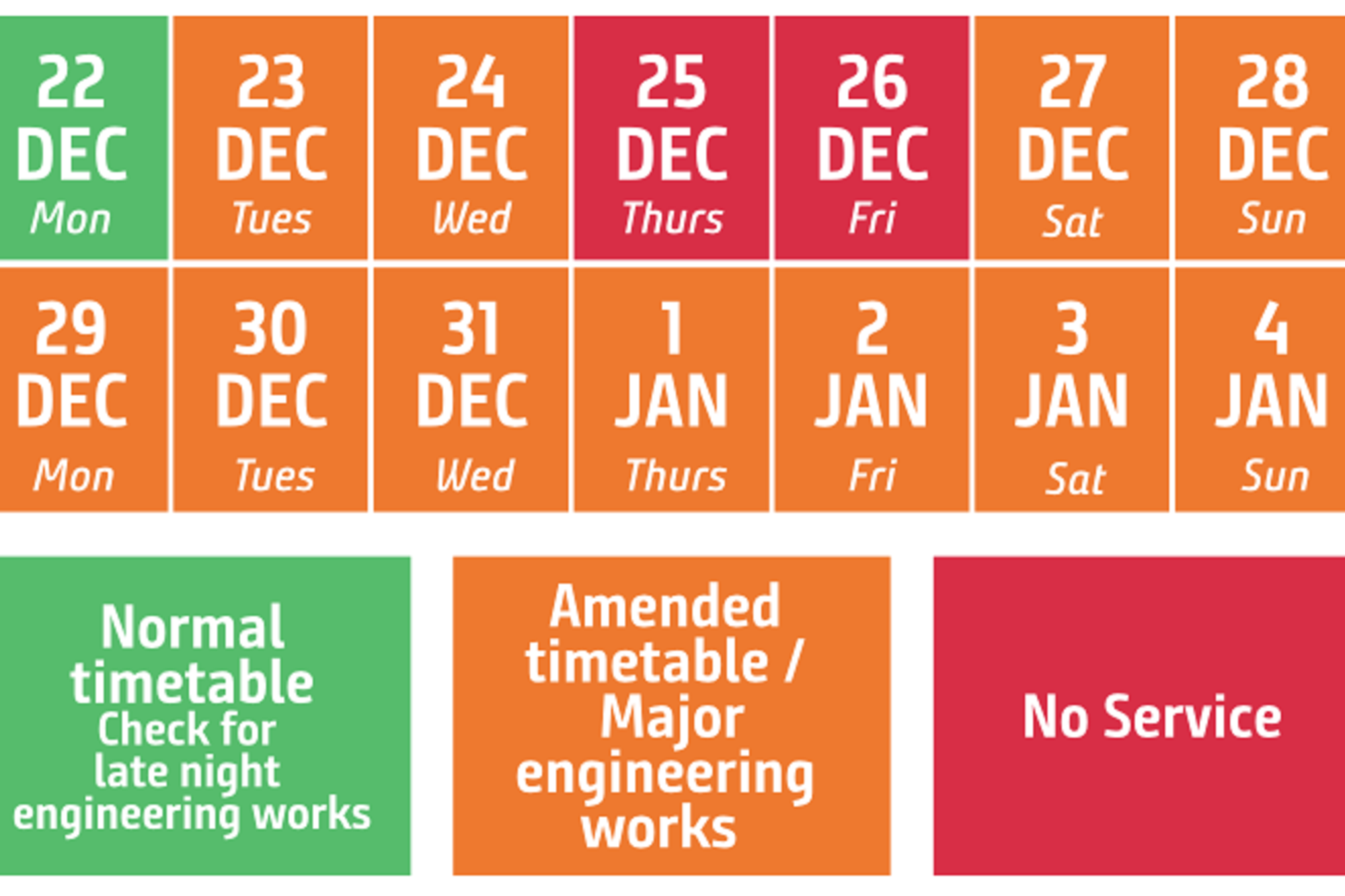 Northern train operator issues updated travel advice for New Year and ...