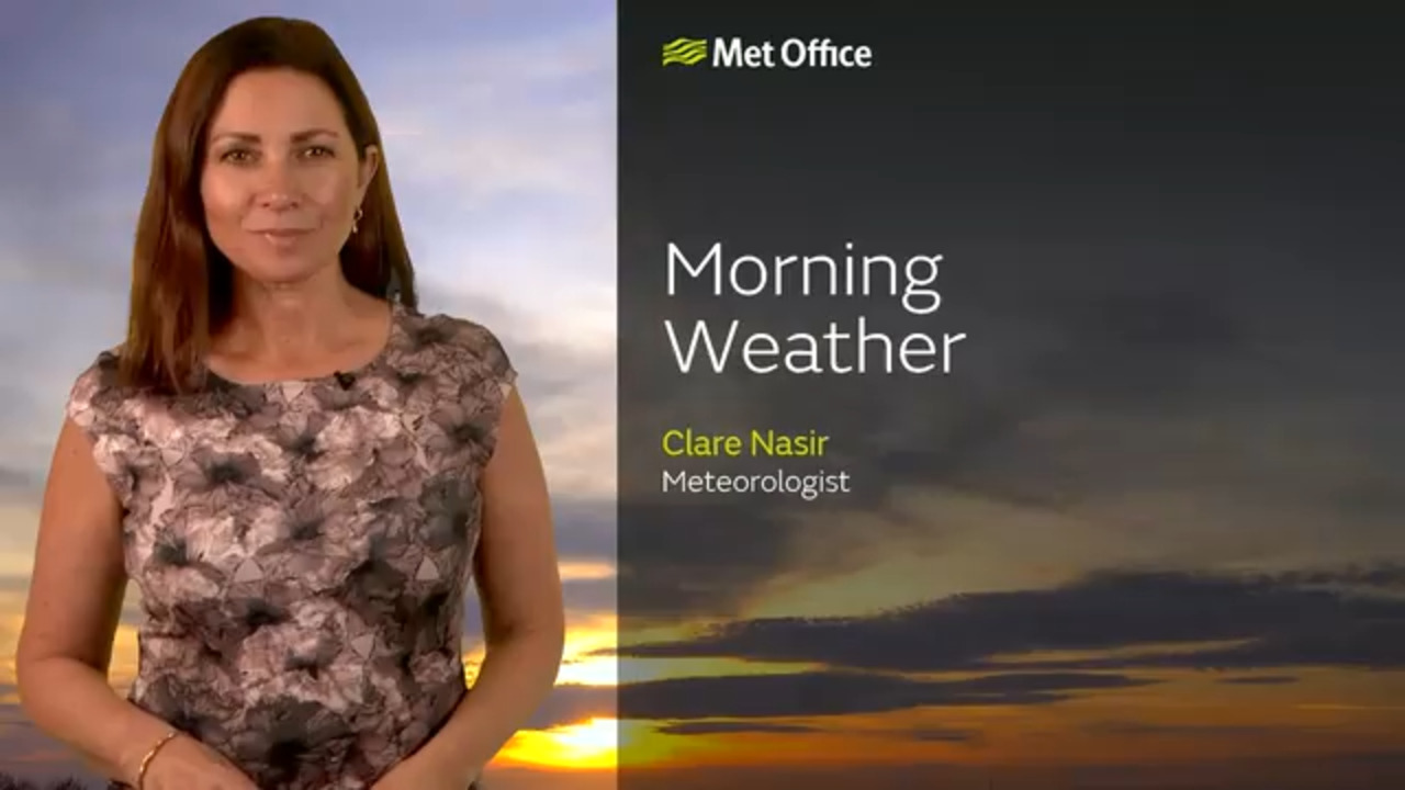 Met Office Wednesday morning weather forecast 21/10/2025