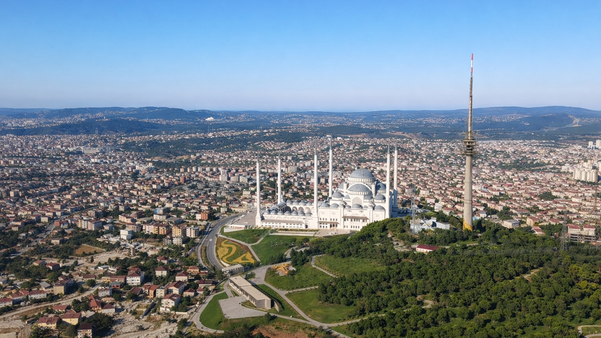 Why is this mosque built so high up?