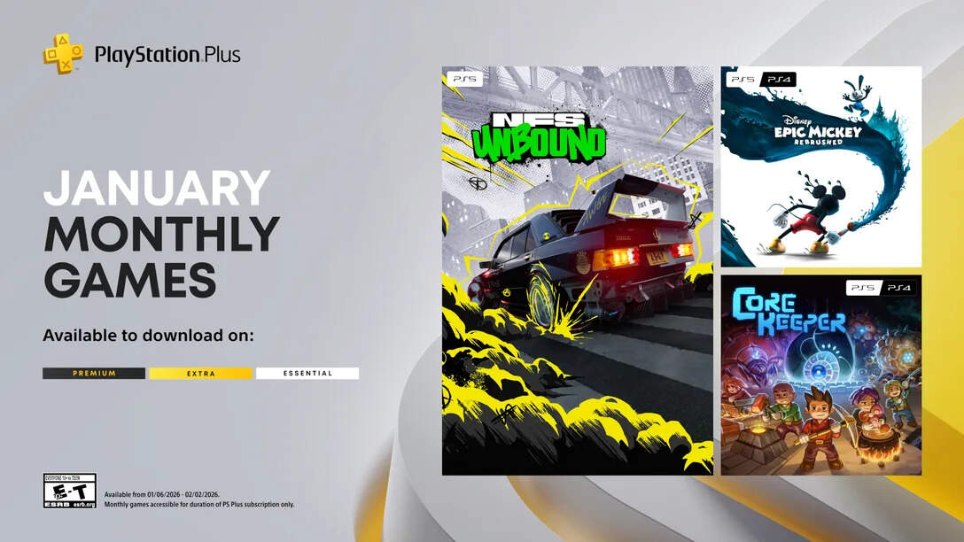 PlayStation Plus January 2026 Lineup Announced: Need for Speed Unbound ...