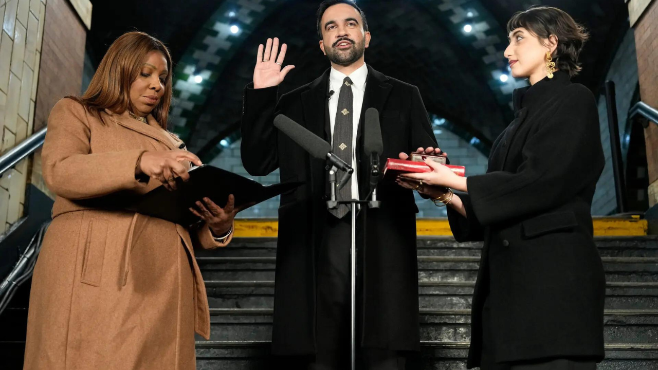 Sworn in on the Quran: Zohran Mamdani becomes first Muslim mayor of New ...