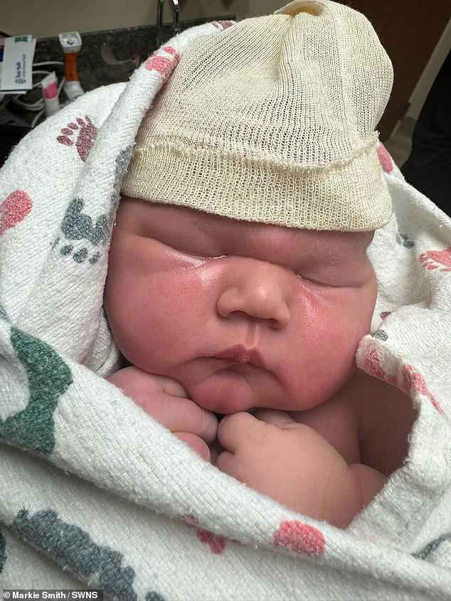 Shock as mother delivers giant bowling ball baby the same size as a ...