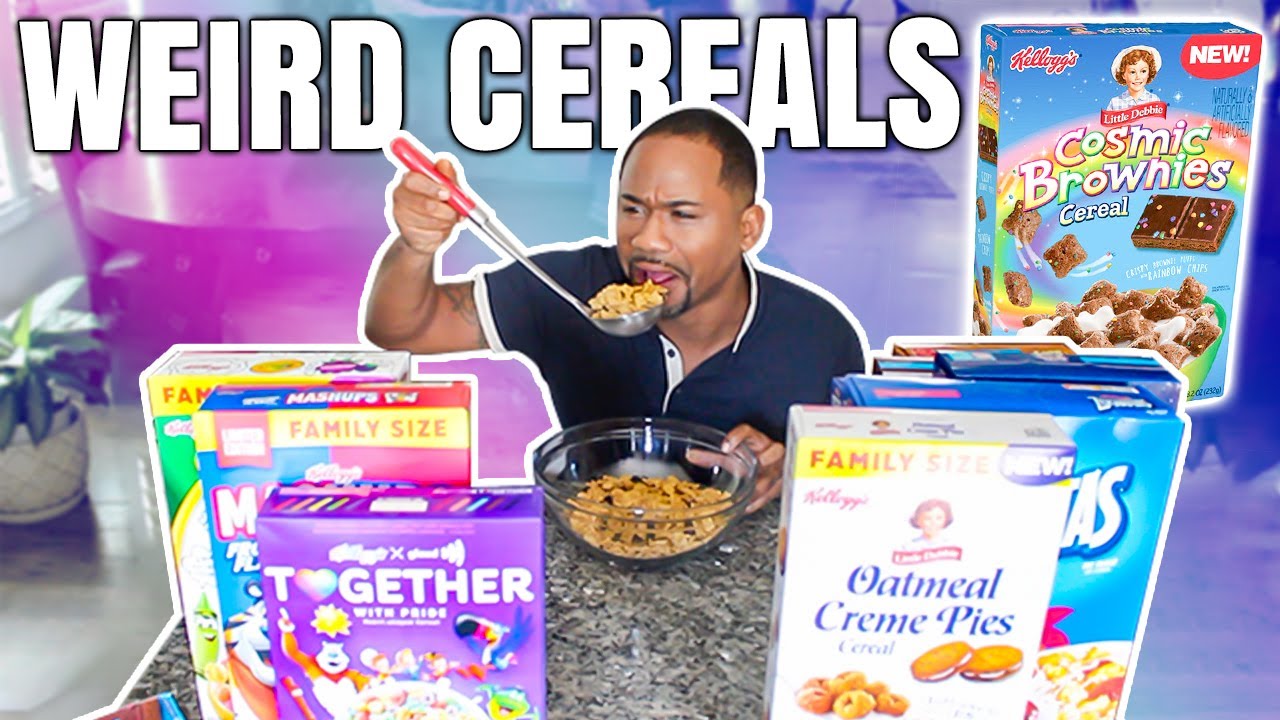 Trying all new weird cereals of 2021 | Taste test | Alonzo Lerone