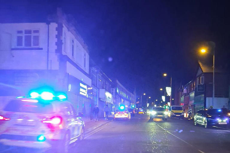 Fire outside Ellesmere Port flat sparks major emergency services response