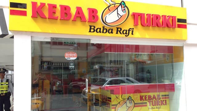 Kebab Turki Baba Rafi menu with prices [updated 2026]