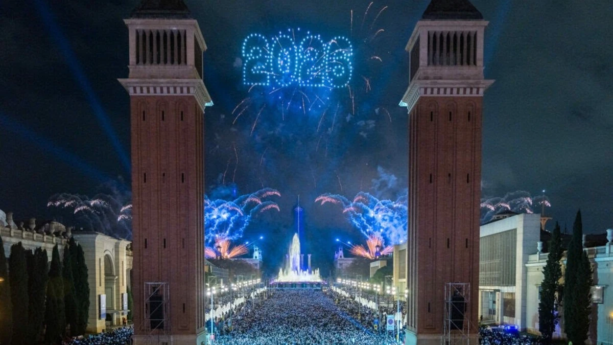 ¿Cuántas personas hubo en la avenida Maria Cristina de Barcelona para ...