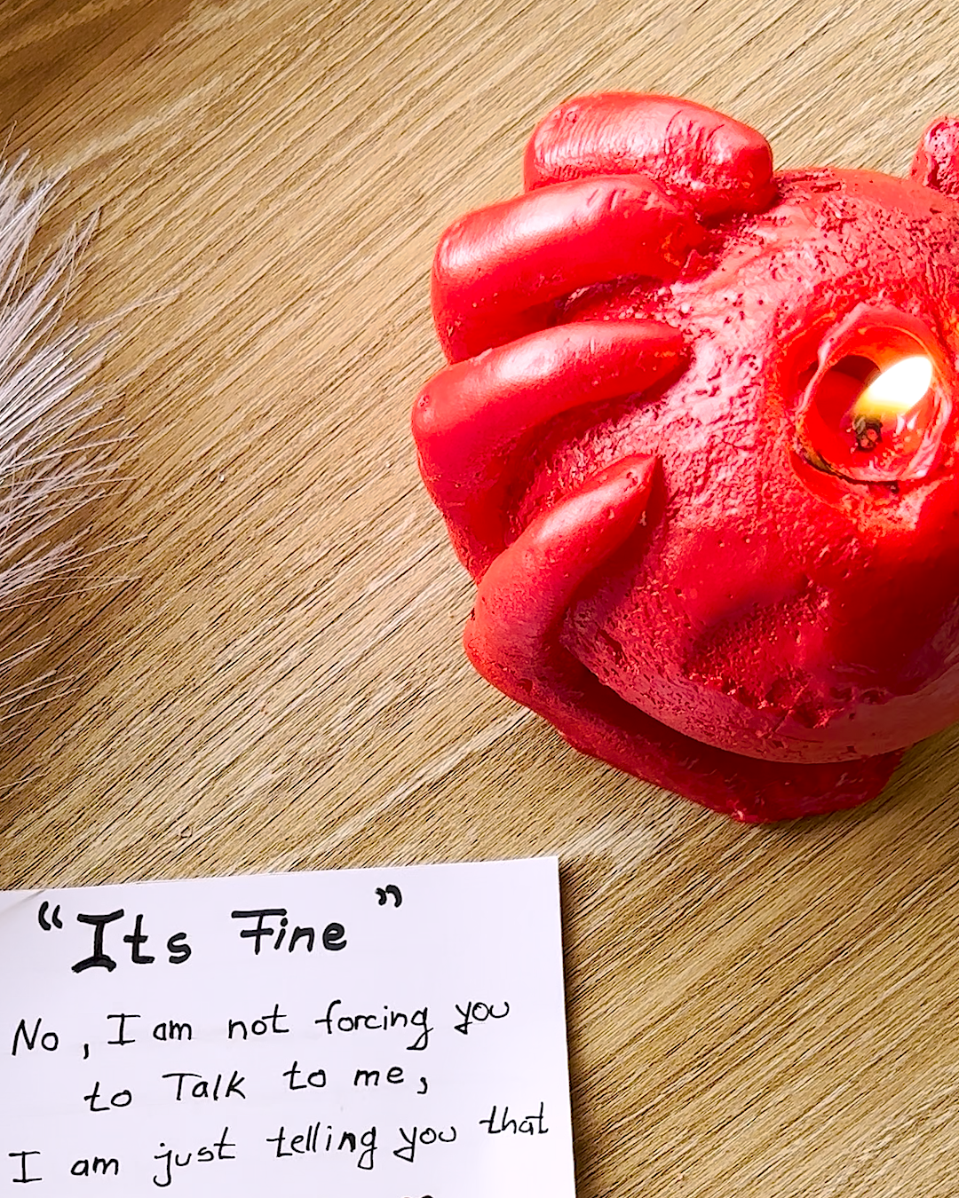 When “it’s fine” means I miss you 💔📝