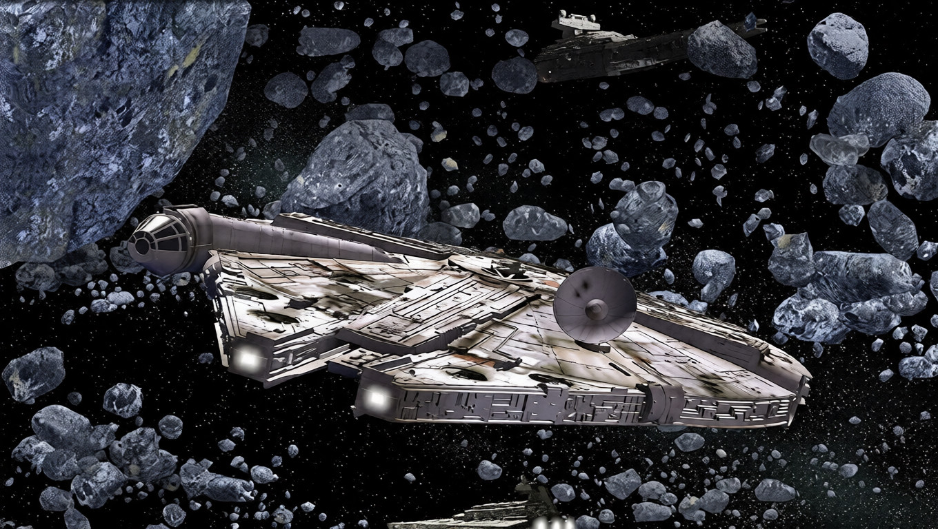 How empty is our solar system?