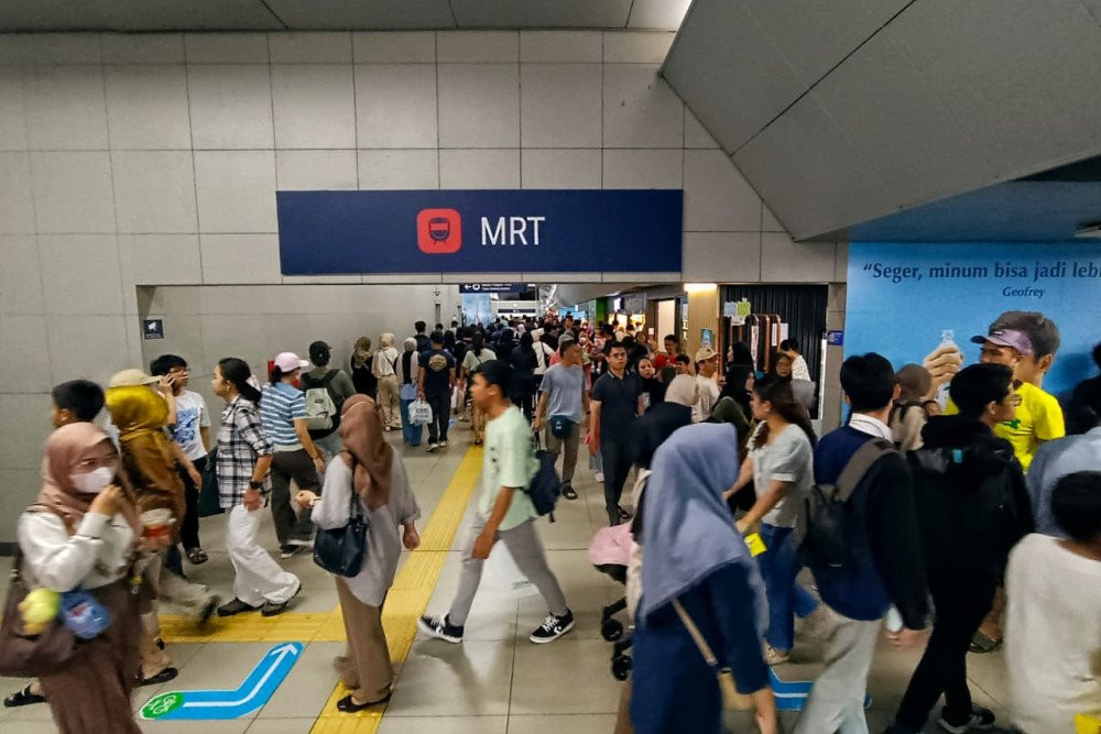 Ada tarif khusus Rp1, penumpang MRT membludak saat Tahun Baru 2026