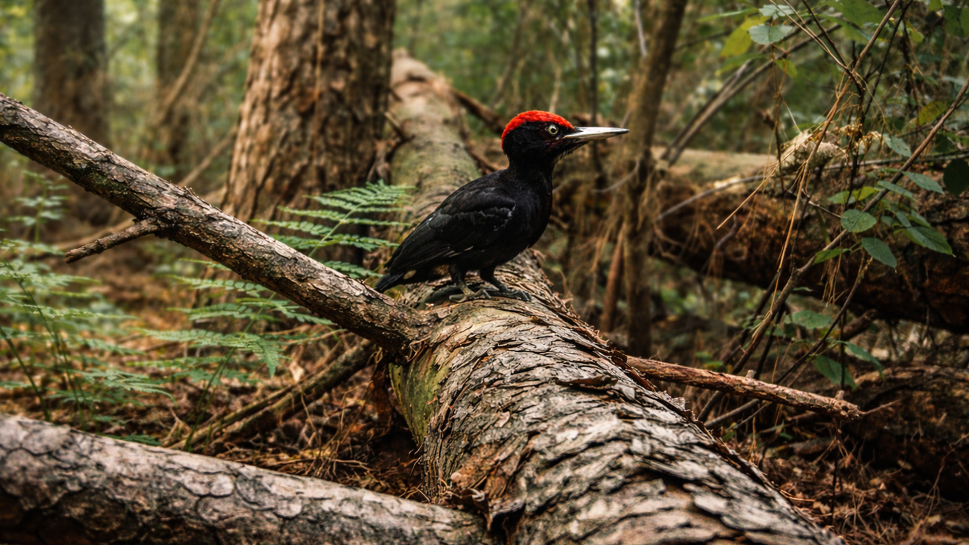 The forest camera trap recorded every moment