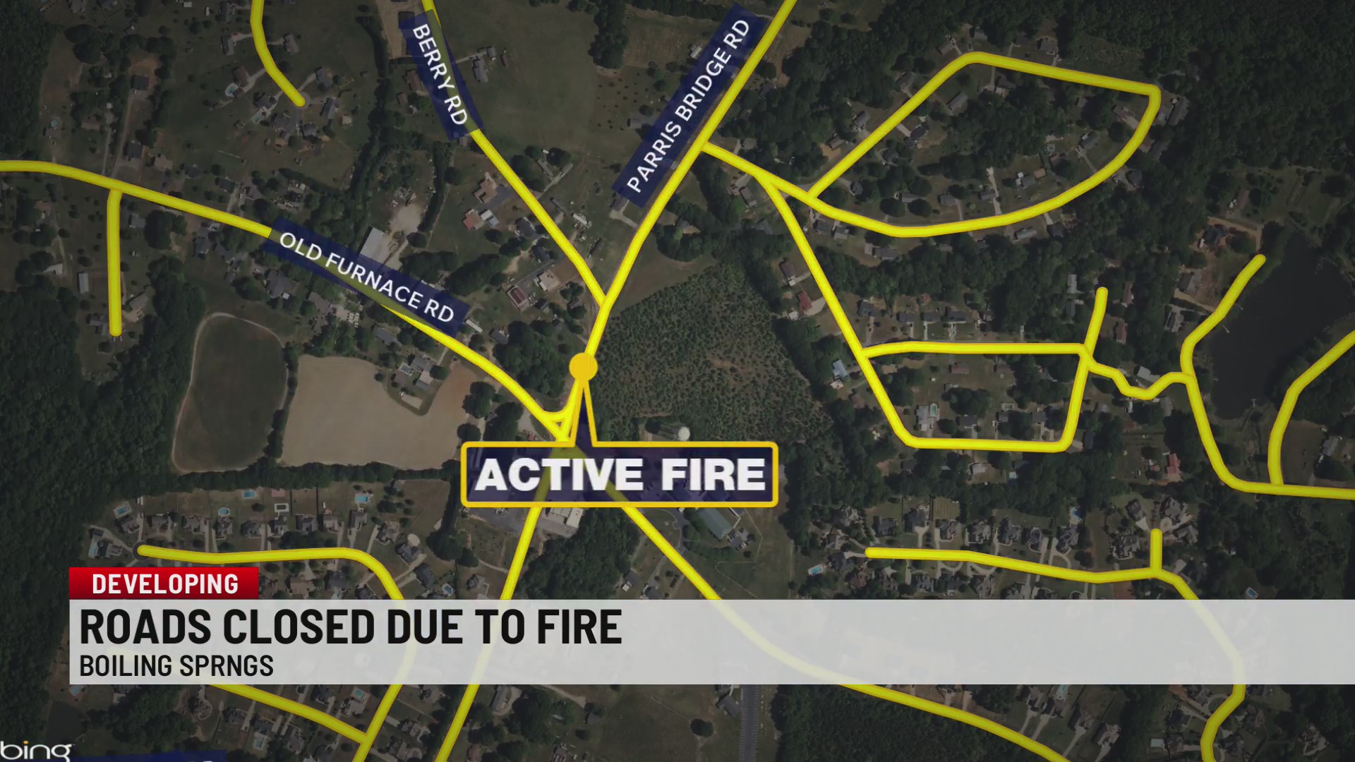Crews respond to fire in Boiling Springs