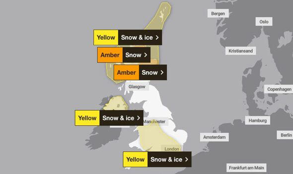 UK blizzard power cuts risk as Met Office issues rare amber snow warnings