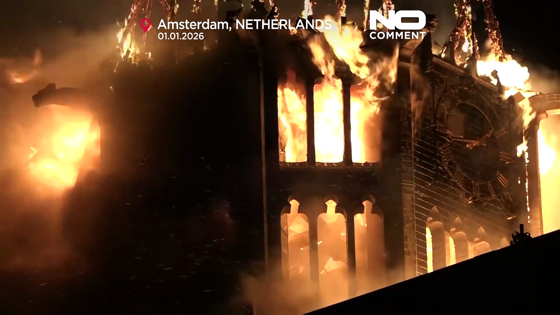 Historic church in central Amsterdam burned down on New Year’s Day