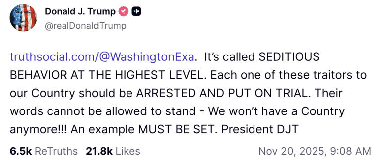 The top 5 wildest Trump Truth Social posts of 2025