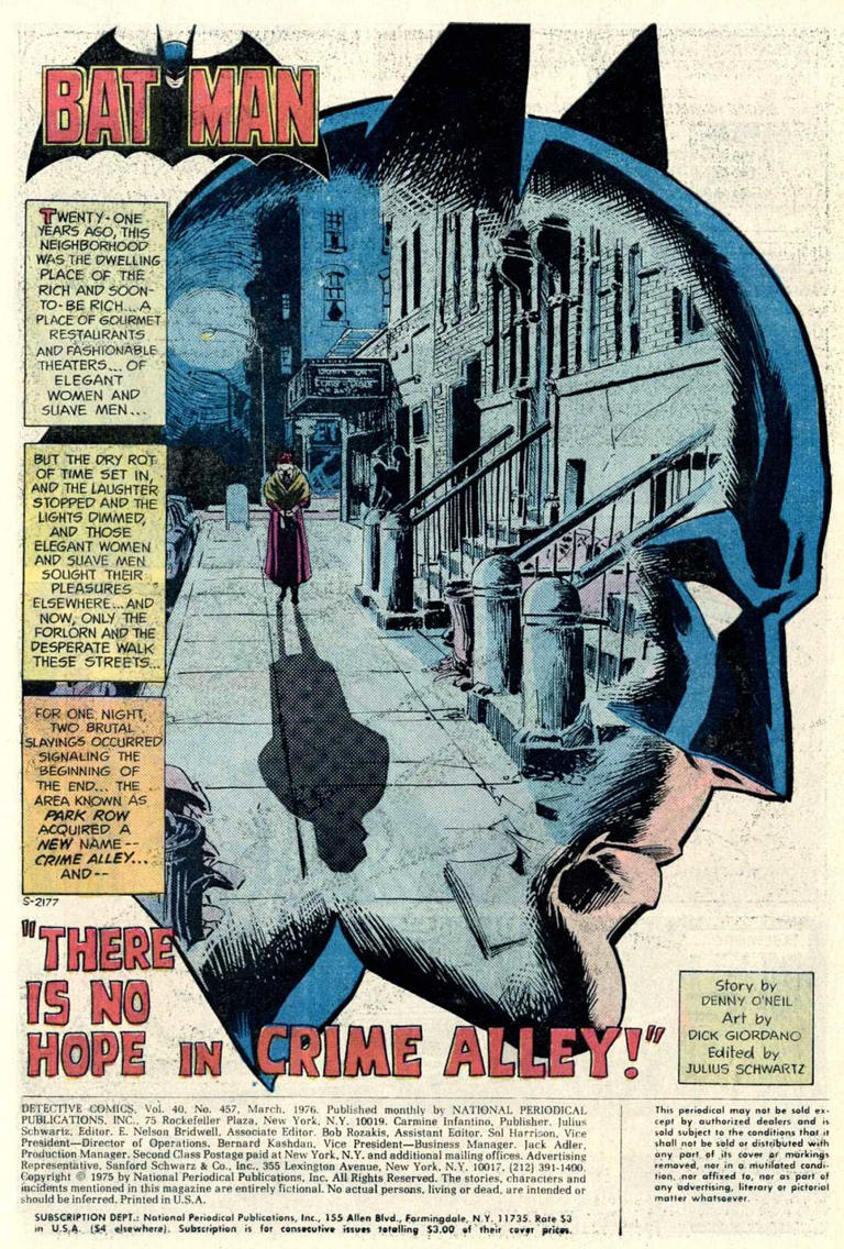 Batman's perfect origin was somehow improved 50 years ago with the ...