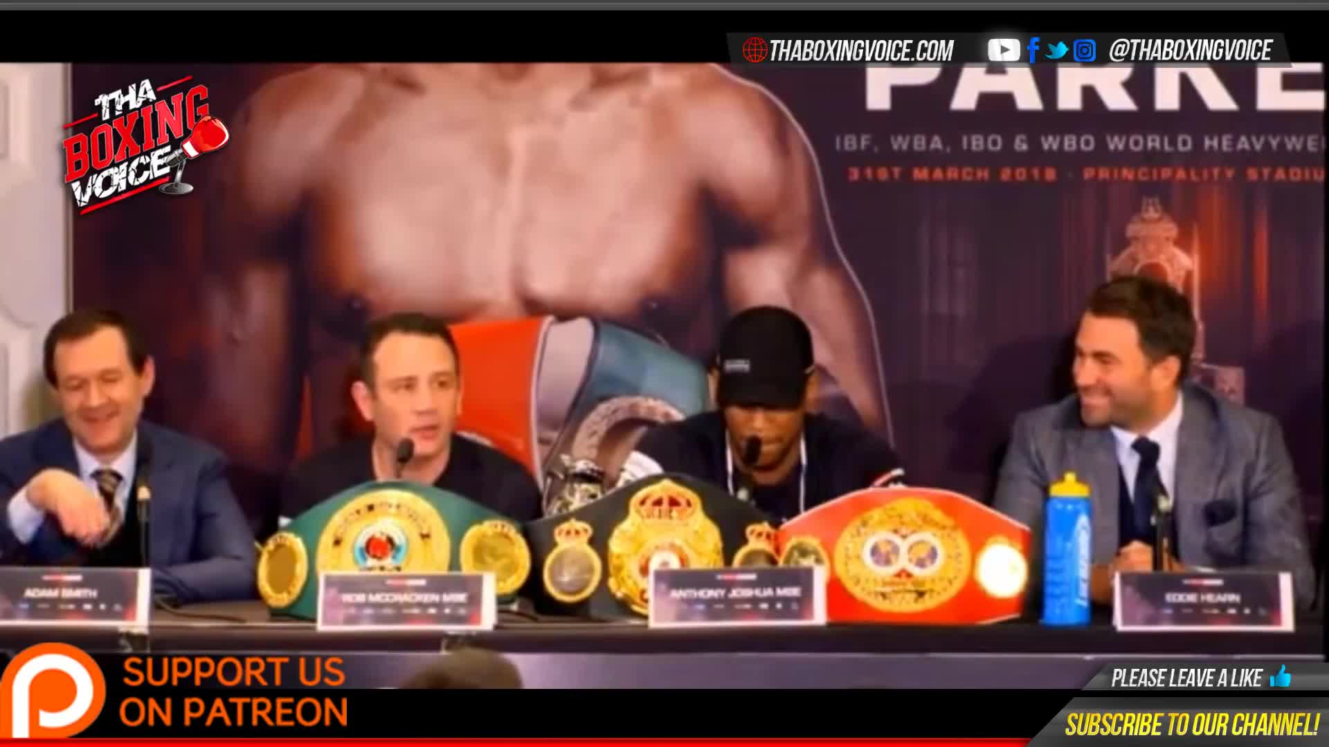 Anthony Joshua vs Joseph Parker press conference from London