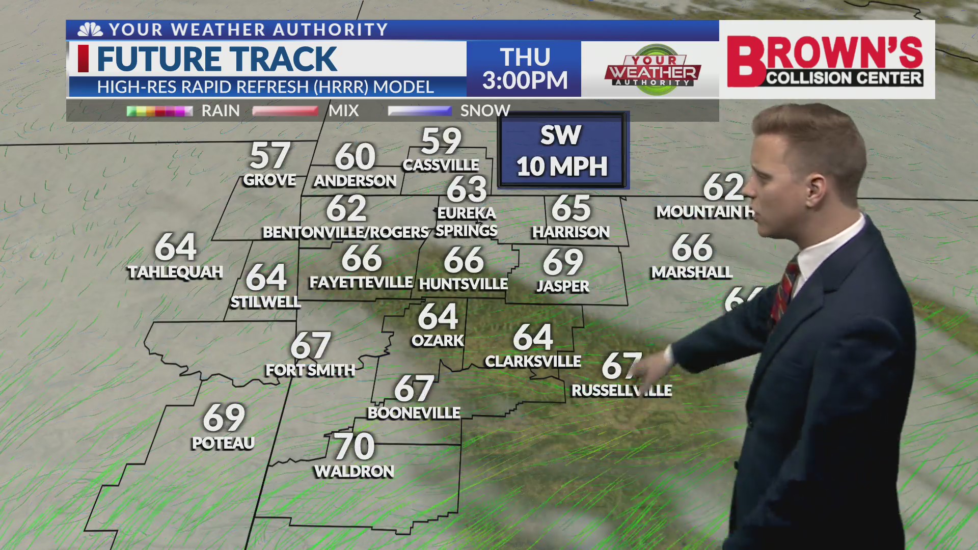Thursday, January 1 morning forecast - 6 a.m.