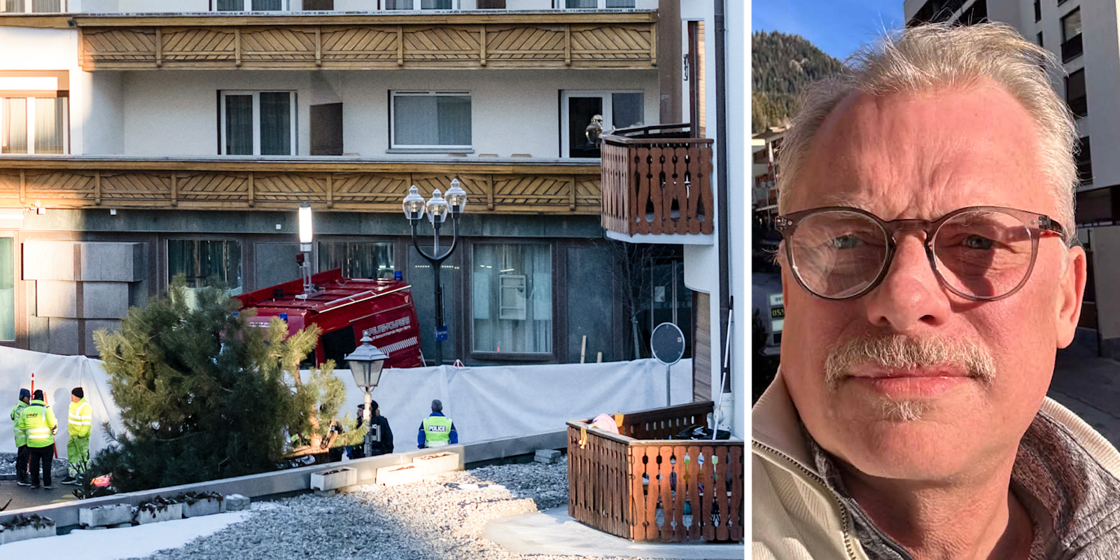 Svenske Richard lämnade innan branden bröt ut: "Jag tackar min lyckliga ...