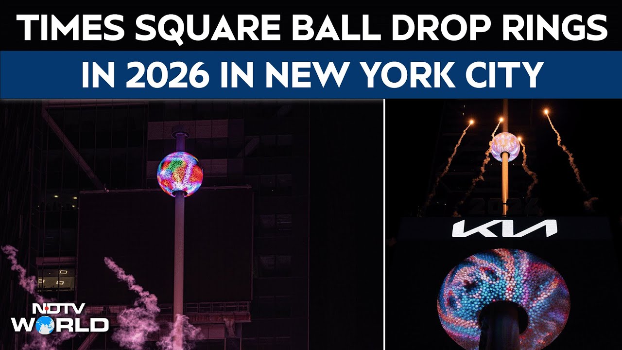 New York City | Times Square ball drop rings in 2026 in New York City