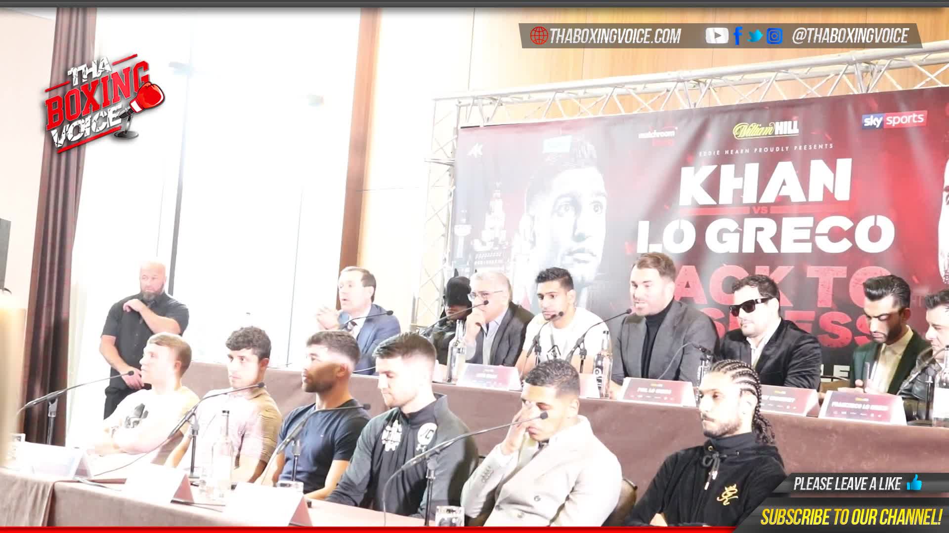 Khan vs Lo Greco undercard full press conference