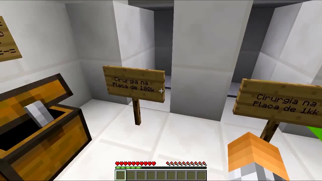 Minecraft: Cirurgia em dinossauros e placa do YouTube!