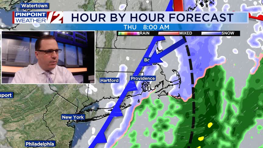 WPRI 12 weather now 1/1/25: Morning snow, then cold and windy
