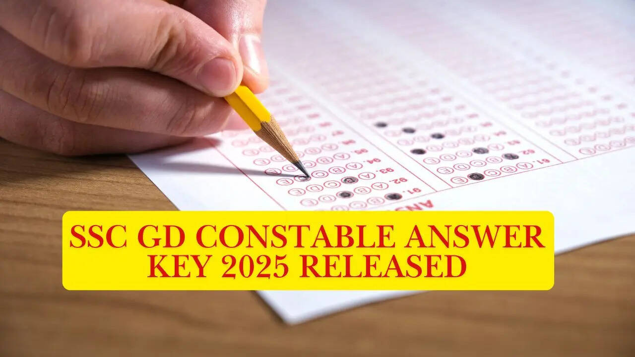 SSC GD constable answer key 2025: एसएससी ने जारी की कांस्टेबल (ड्राइवर ...
