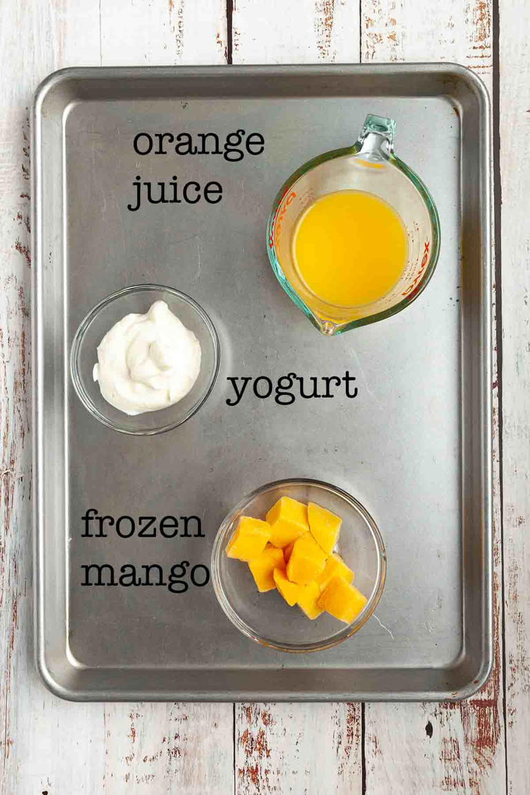 Orange mango smoothie