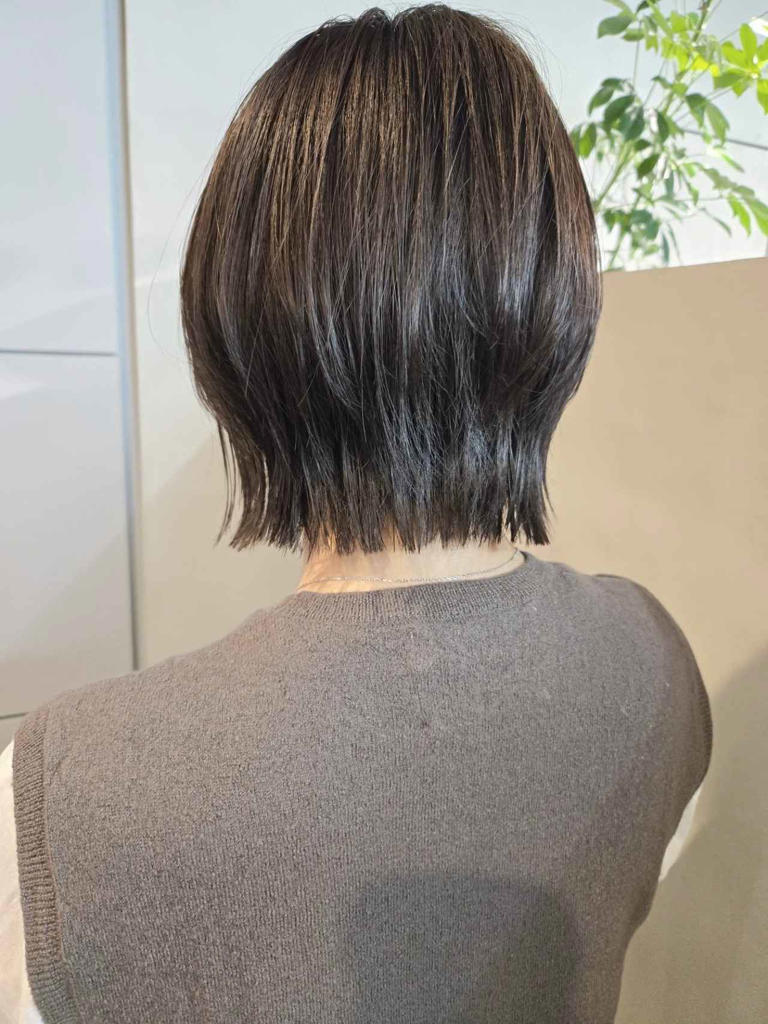 短めなのに映える!【40・50代】が参考にしたい♡すっきりウルフボブ