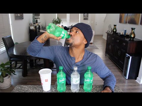 Trying not to burp while drinking Sprite #SpriteChallenge | Alonzo Lerone