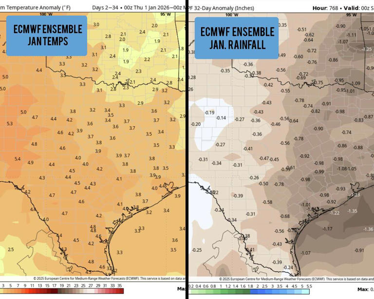 Will January bring colder weather back into South Texas? Here's the ...