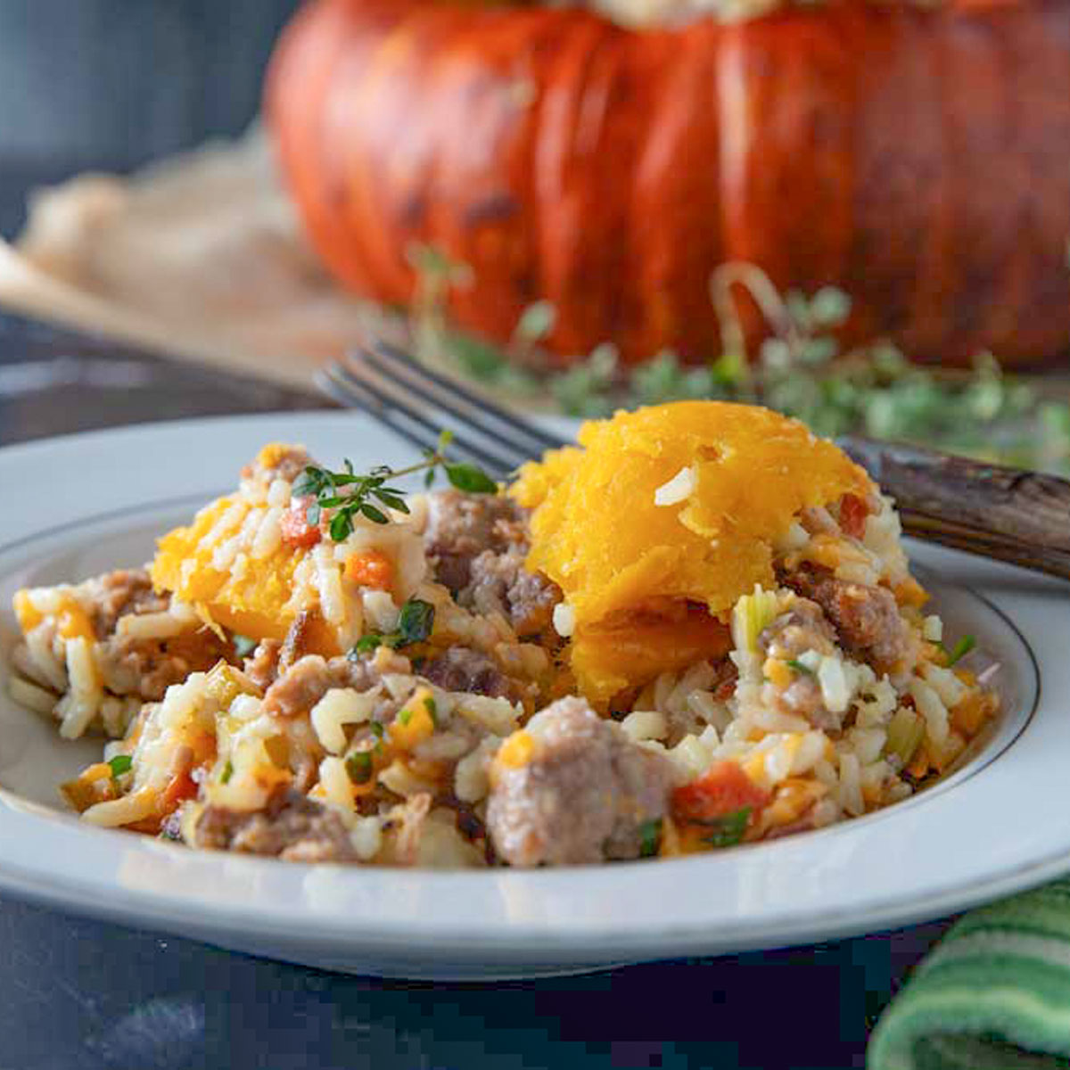 A comforting stuffed turban squash that looks fancy but isn’t