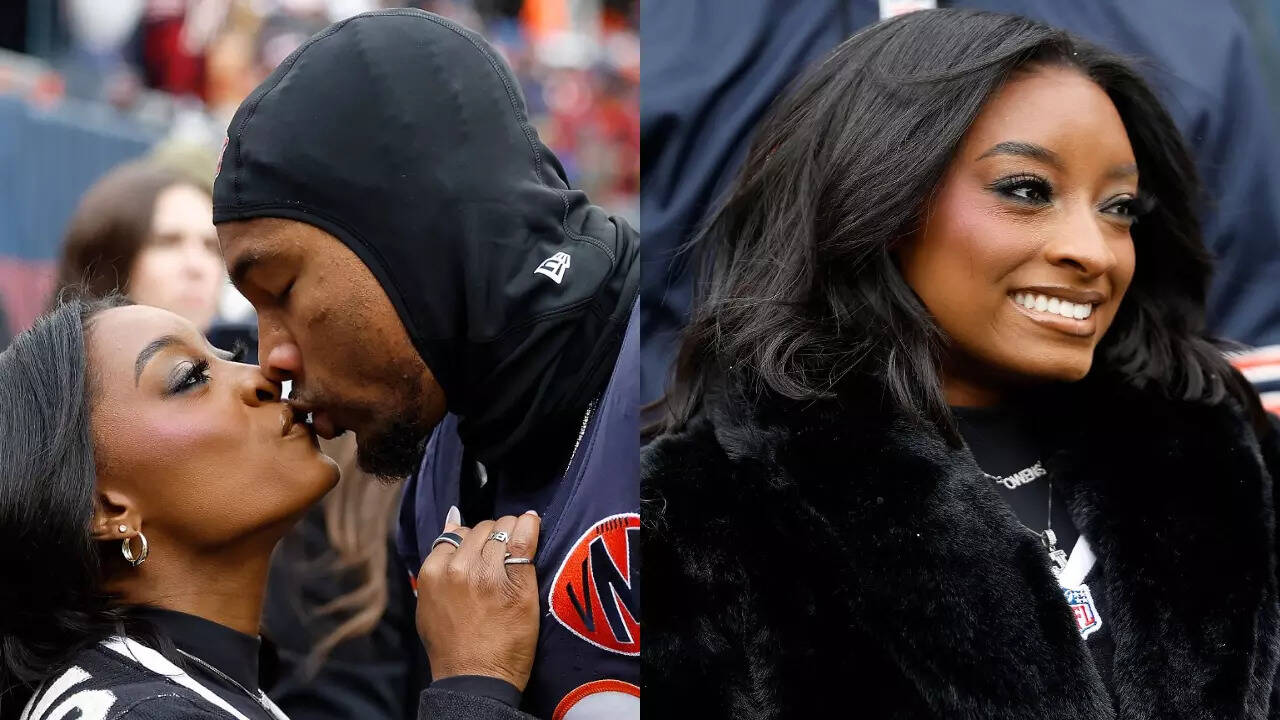 Watch: Jonathan Owens' Olympic champion wife Simone Biles becomes NFL ...