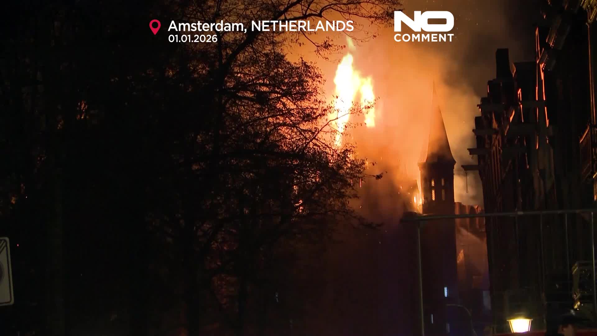 Historic church in central Amsterdam burned down on New Year’s Day