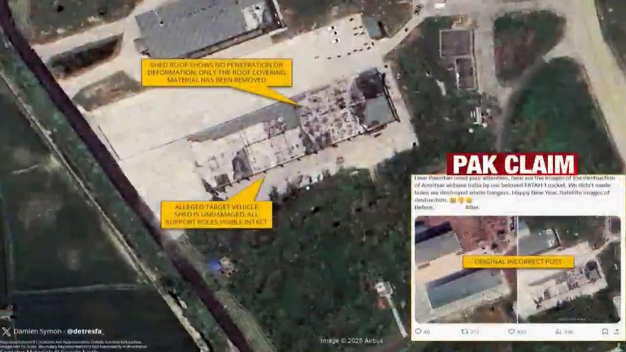 Satellite images expose Pakistan's fake Operation Sindoor propaganda