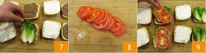 Spicy sandwich with tuna, goat cheese, and olive pesto