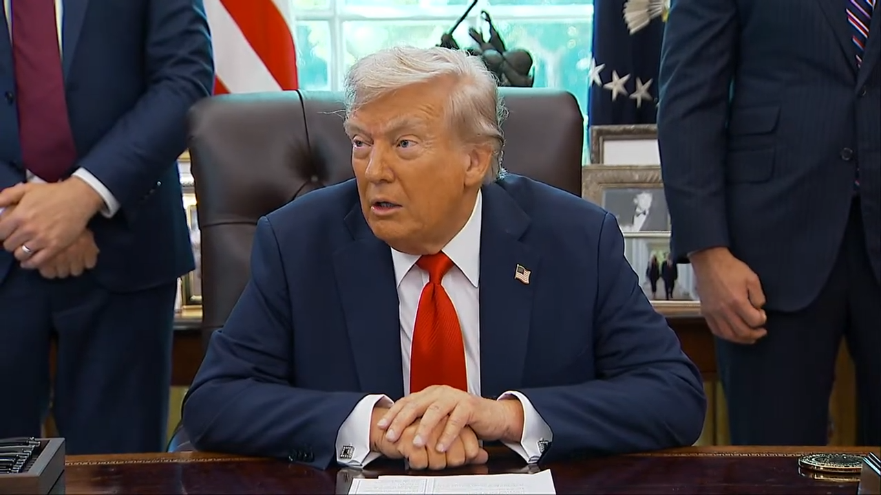 'You're all radical left': Trump delays signing executive orders to bully reporters for negative ...