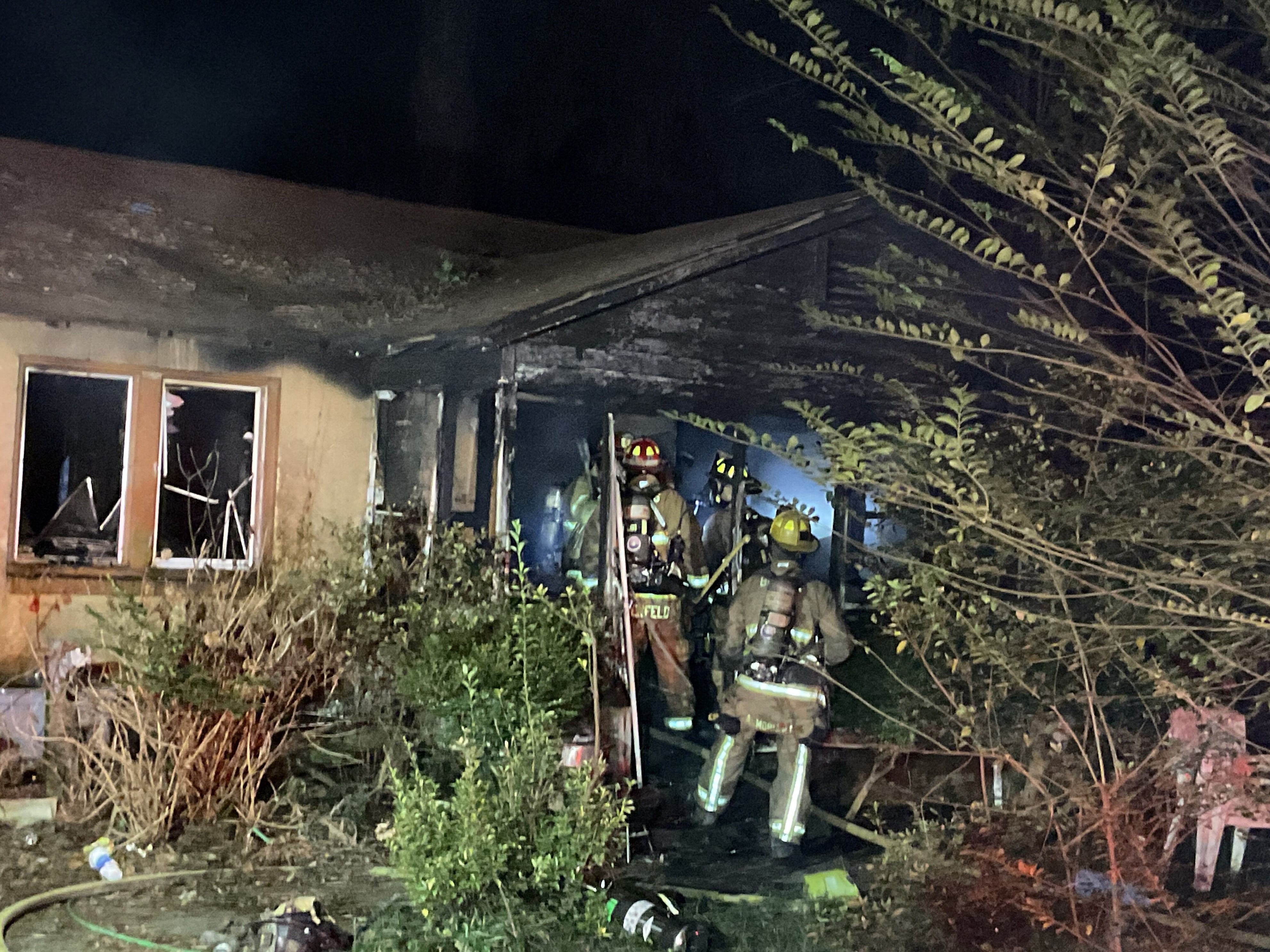 Family escapes fully engulfed house fire on New Year’s Eve