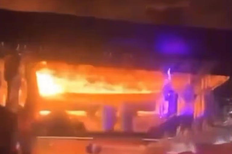 Moment Crans-Montana bar sets on fire in horror footage as witness ...