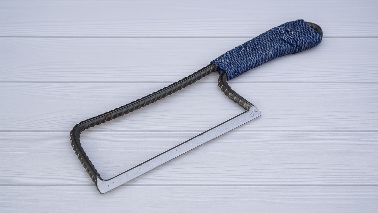 Many people like to make creative knife ax from rebar