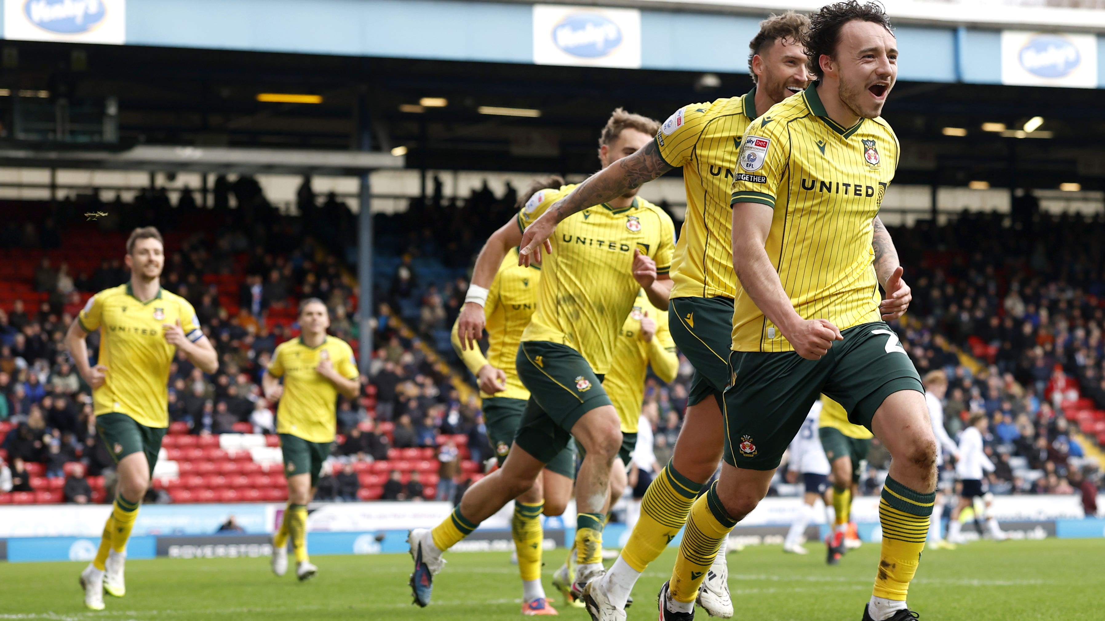 Stunning Ollie Rathbone volley helps Wrexham brush aside woeful Blackburn