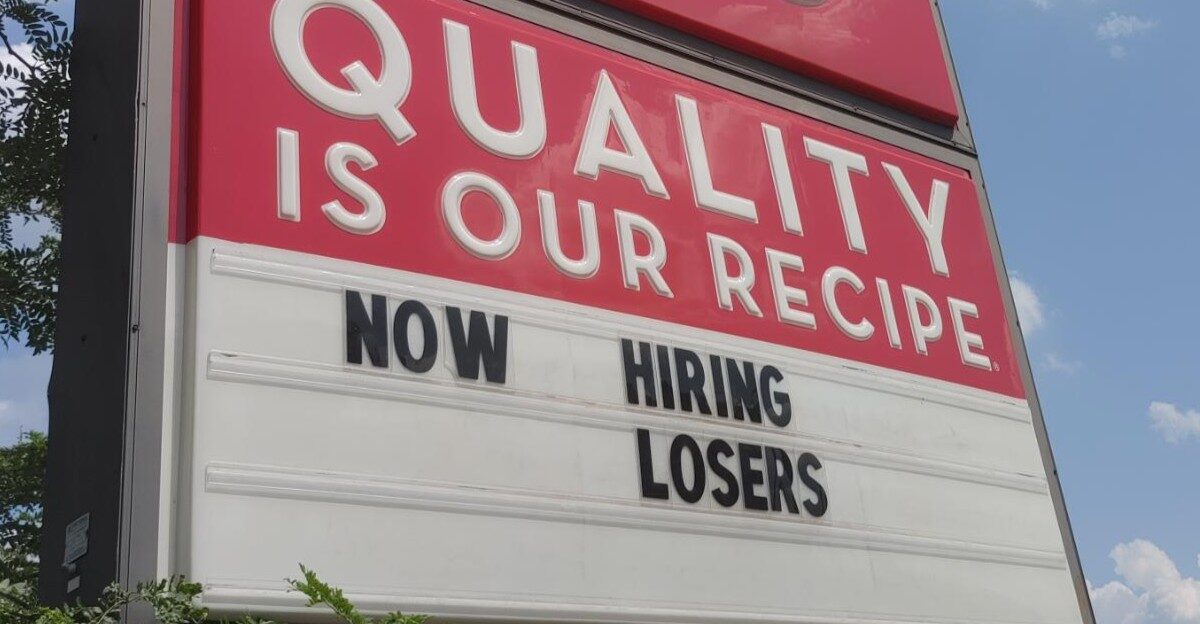 19 times drive-thru situations turned into written messages