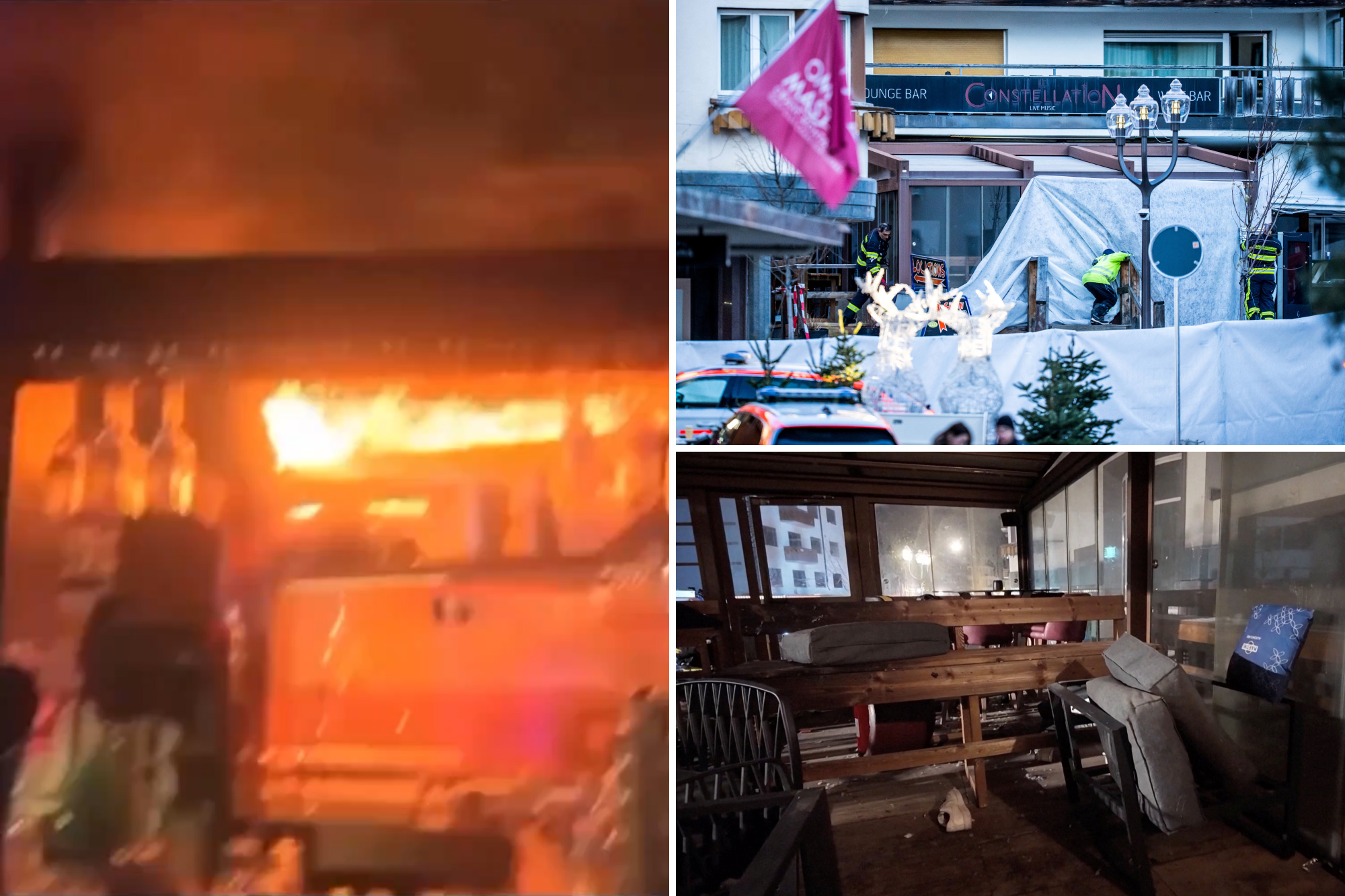 Horrific video shows the moment deadly New Year’s Swiss ski resort fire ...