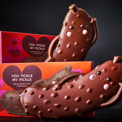 M&S just launched a naughty new 'tickle' chocolate bar